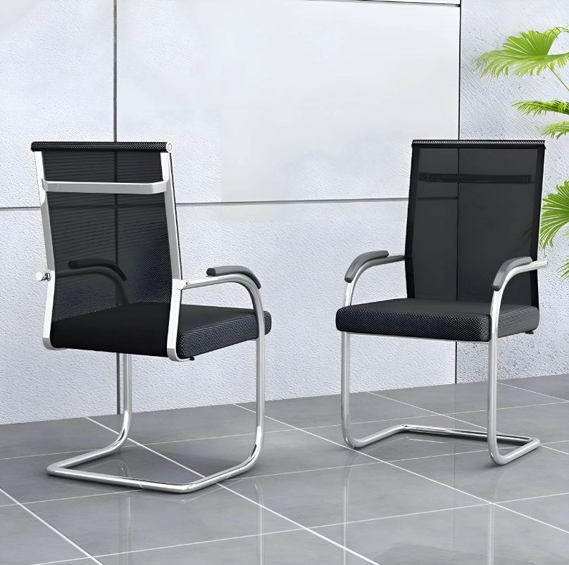 Cantilever Mesh Visitor Chair - Pioneer Furniture
