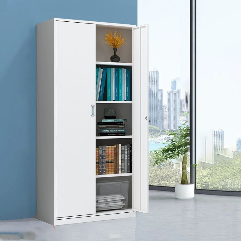 Modern 2-Door Metal Storage Unit - Pioneer Furniture