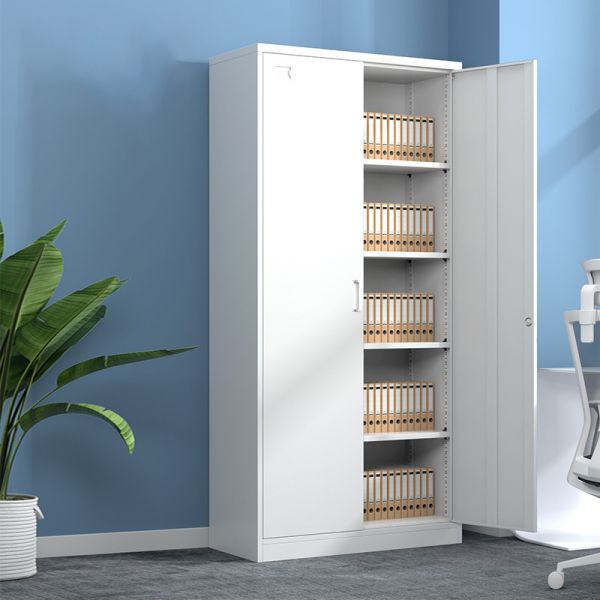Modern 2-Door Metal Storage Unit - Pioneer Furniture