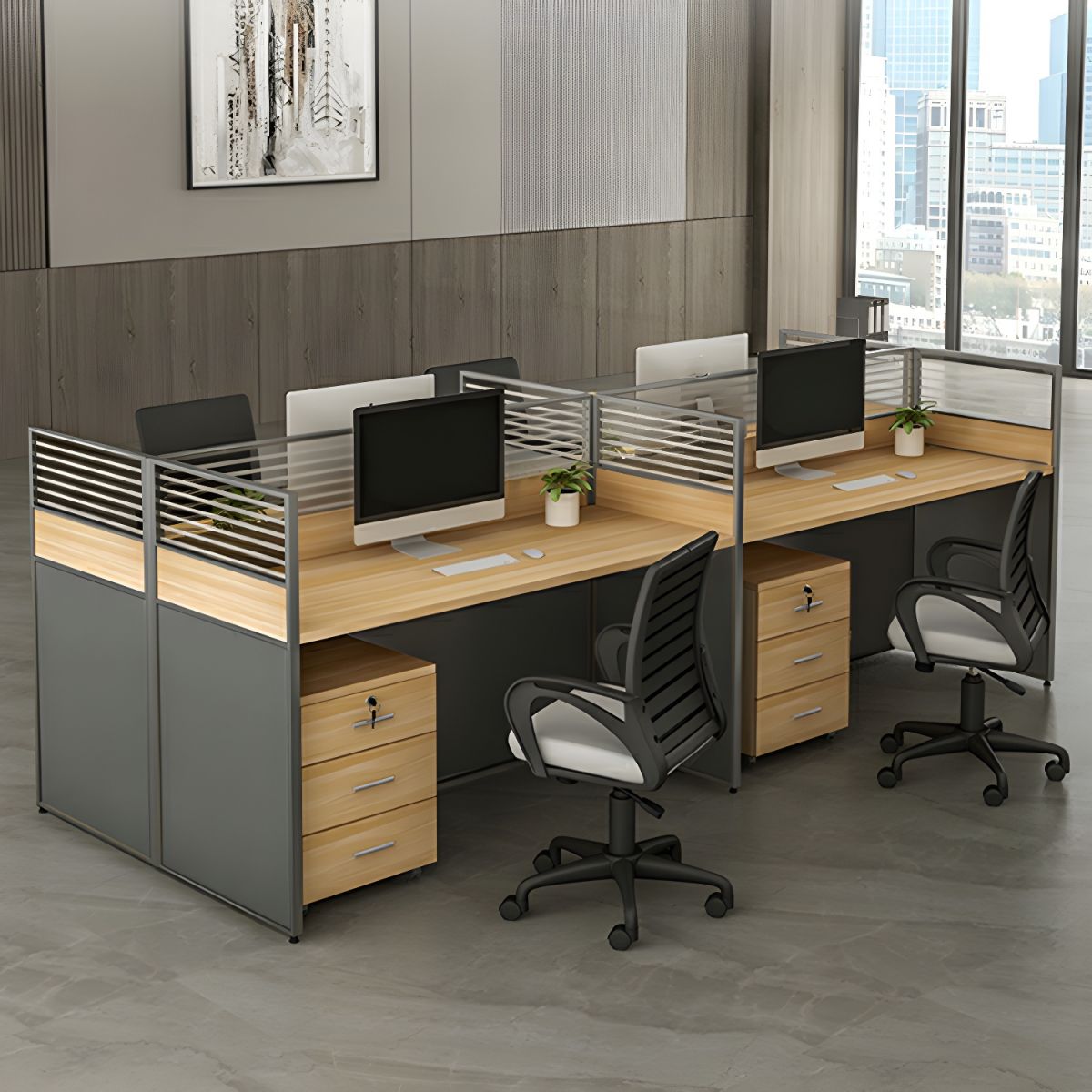 One-Way Office Workstation - Pioneer Furniture