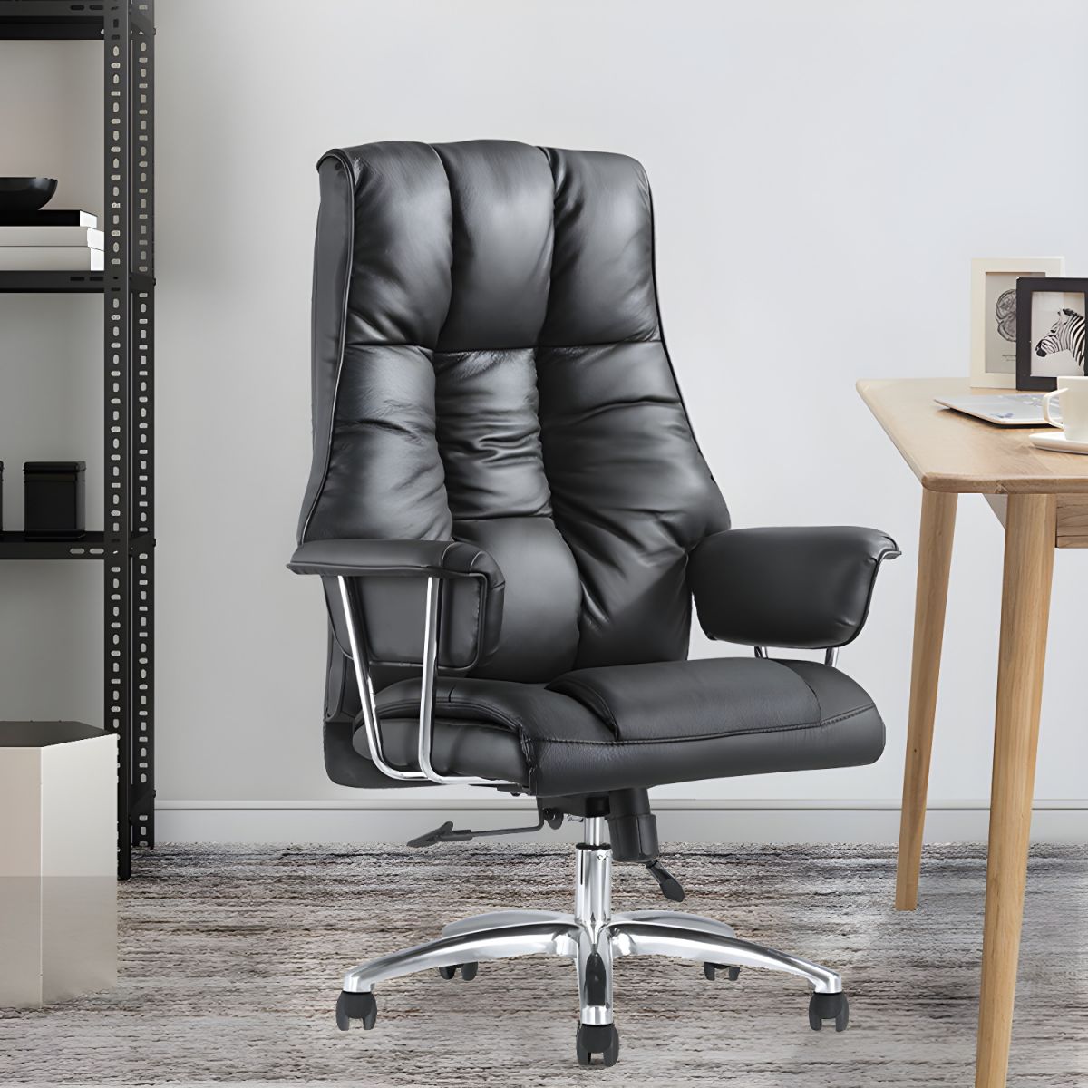 PU Leather Butterfly Office Chair - Pioneer Furniture