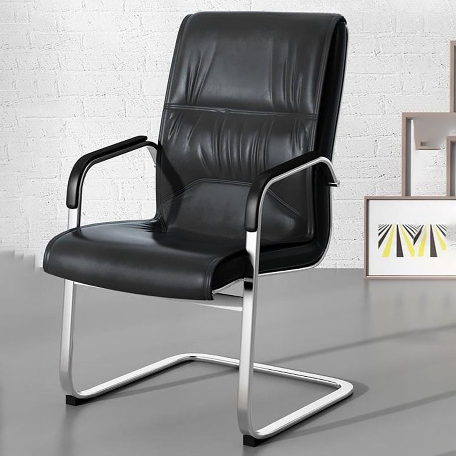 Executive Leather Visitor Chair - Pioneer Furniture