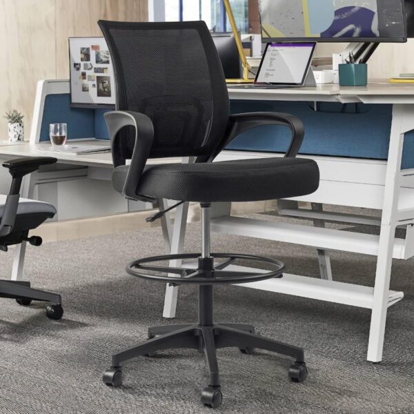 Ergonomic Mesh Cashier Chair - Pioneer Furniture