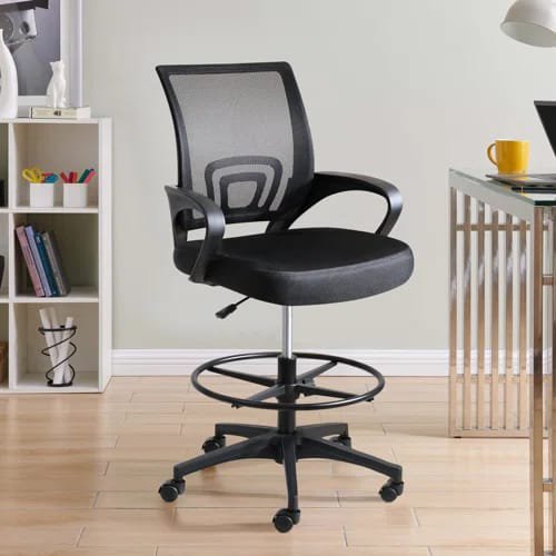 Ergonomic Mesh Cashier Chair - Pioneer Furniture