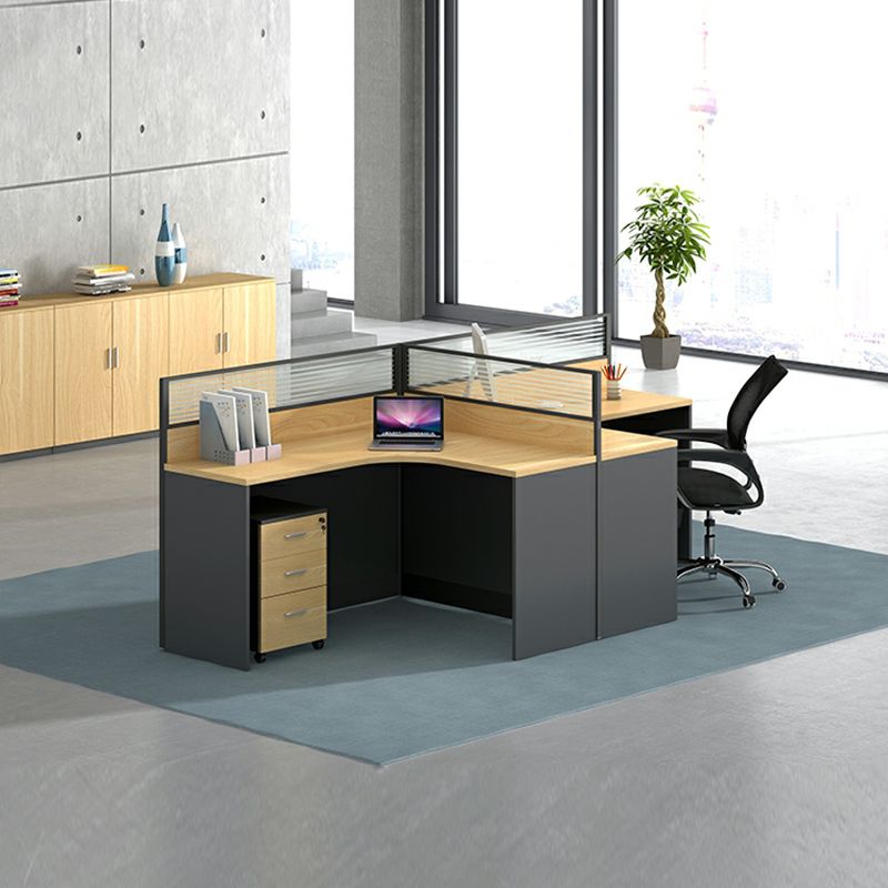 2-Way Curved Office Workstation - Pioneer Furniture