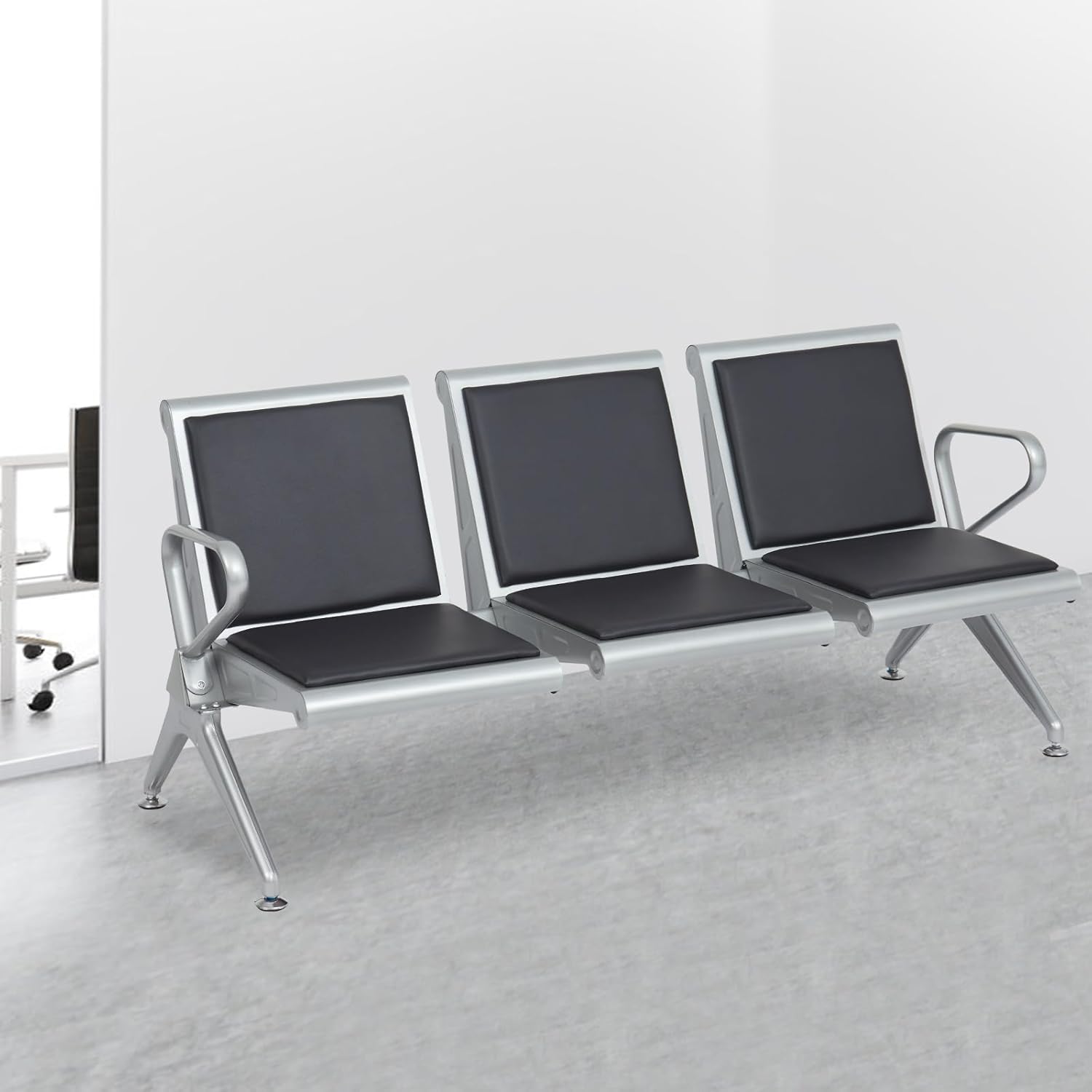 Three-Seater Waiting Room Bench - Pioneer Furniture