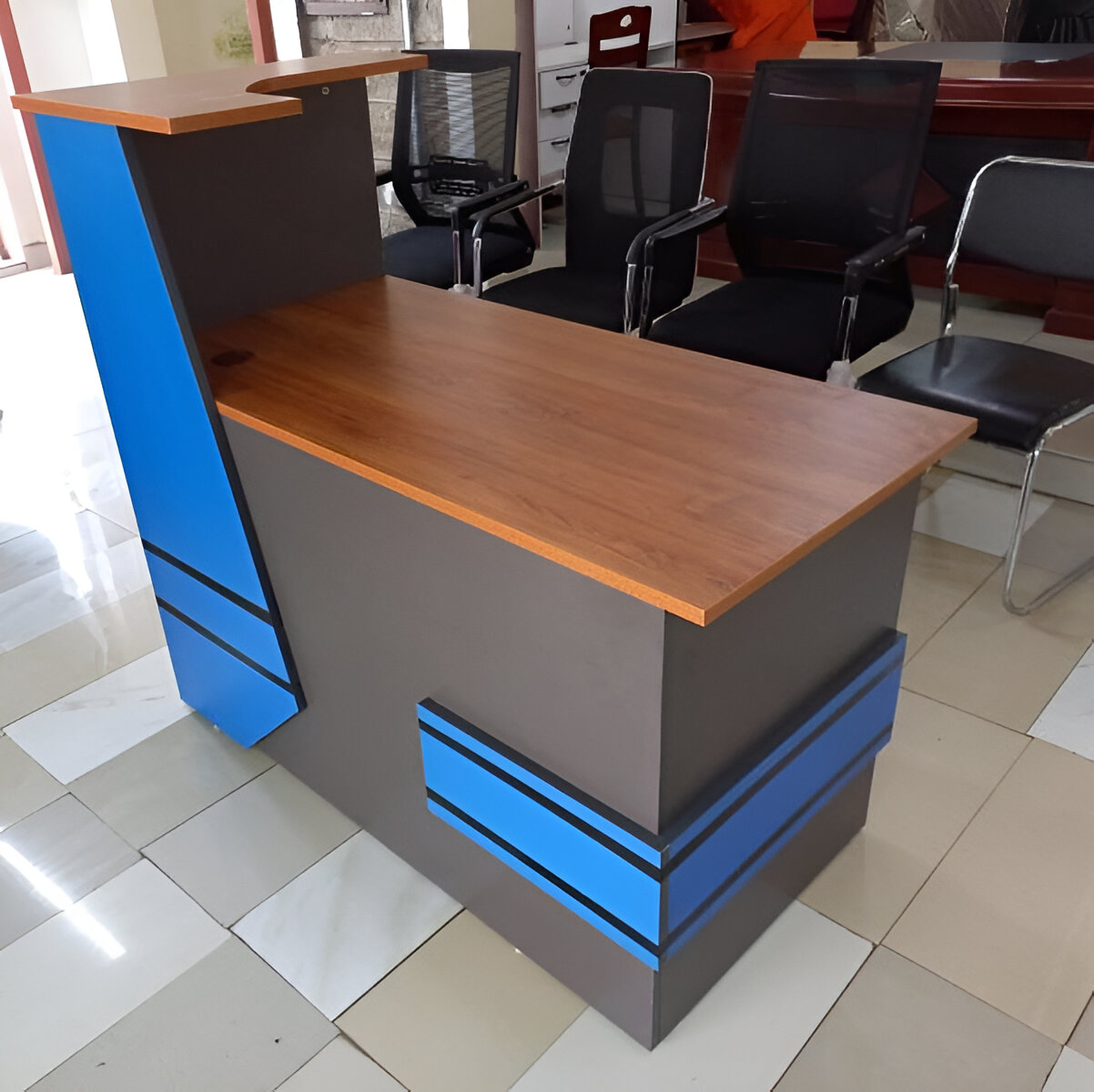 1.6M Office Reception Desk - Pioneer Furniture