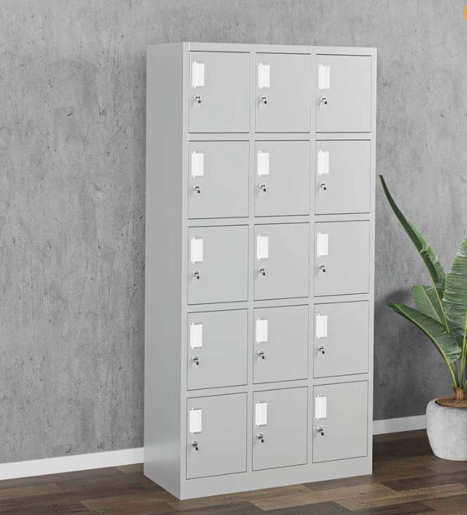 15 Locker Steel Office Cabinet - Pioneer Furniture